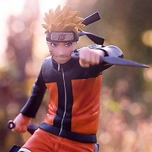 ABYSTYLE Studio Naruto Uzumaki SFC Figure010 Collection 6.5" Tall. Collectible Figure Holding 2 Kunais Anime Manga Statue Great for Gift and Fan Collectors