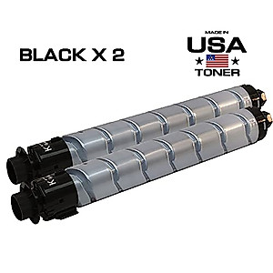 MADE IN USA TONER Compatible Replacement for Ricoh MP C2003 MP C2503 MP C2004 MP C2504 Lanier Savin MP C2003 MP C2503 841918 (Black, 2 Pack)