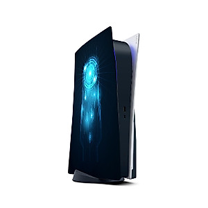 PS5 Blue Skin for PlayStation 5 Console and 2 Controllers, TECH skin Vinyl 3M Decal Stickers Full wrap Cover (Disk Edition)