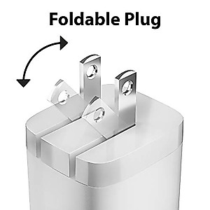 Ceptics USB C Wall Charger, 65W Ultra Compact with Quick Charge 3.0 PD Power Delivery - GAN TECH - Small USB + Dual USB-C - 3 Ports Total - Powerful - Fast QC & PD - White (NAN-65W)