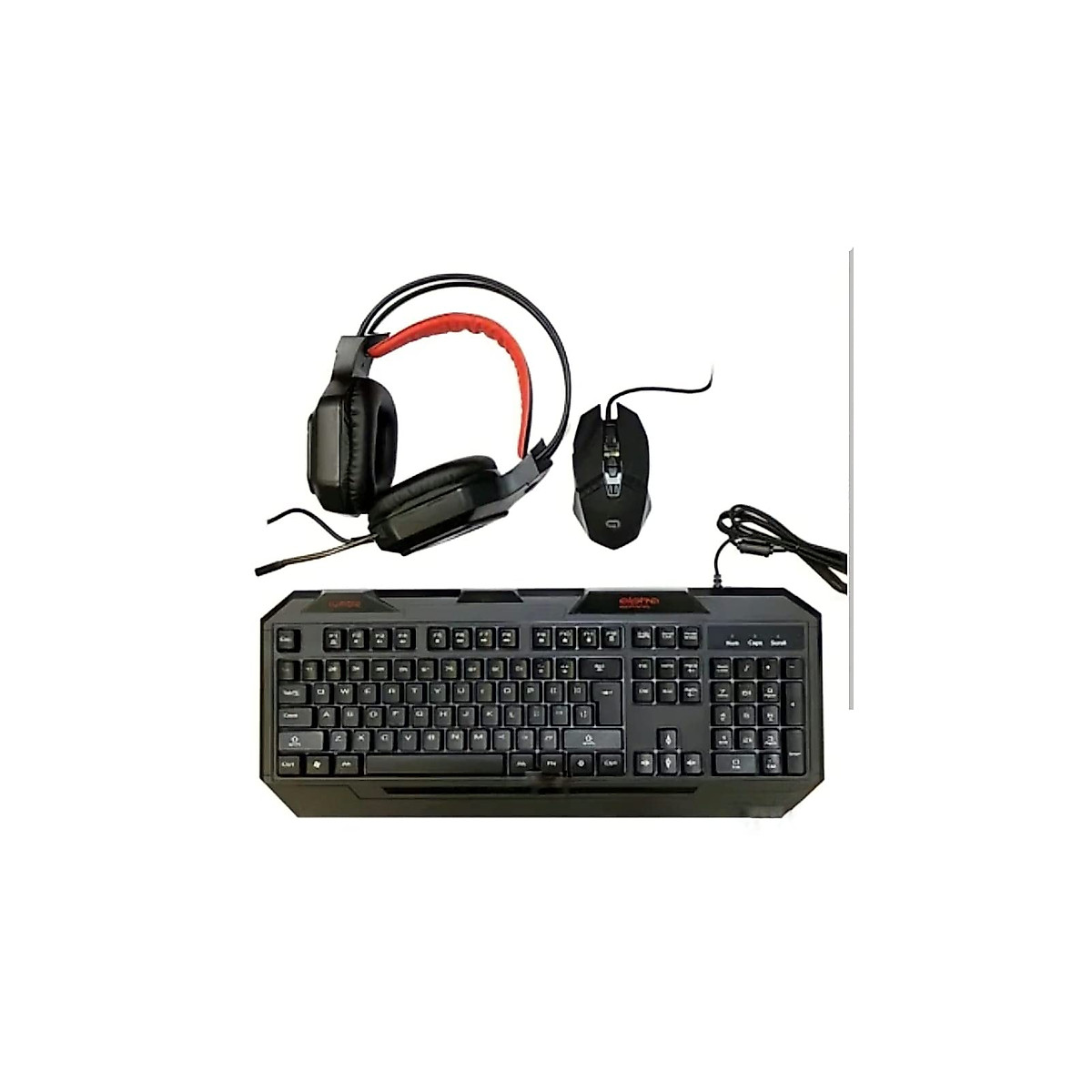 Tzumi 3 - Piece Gaming Combo Mouse Keyboard and Headset
