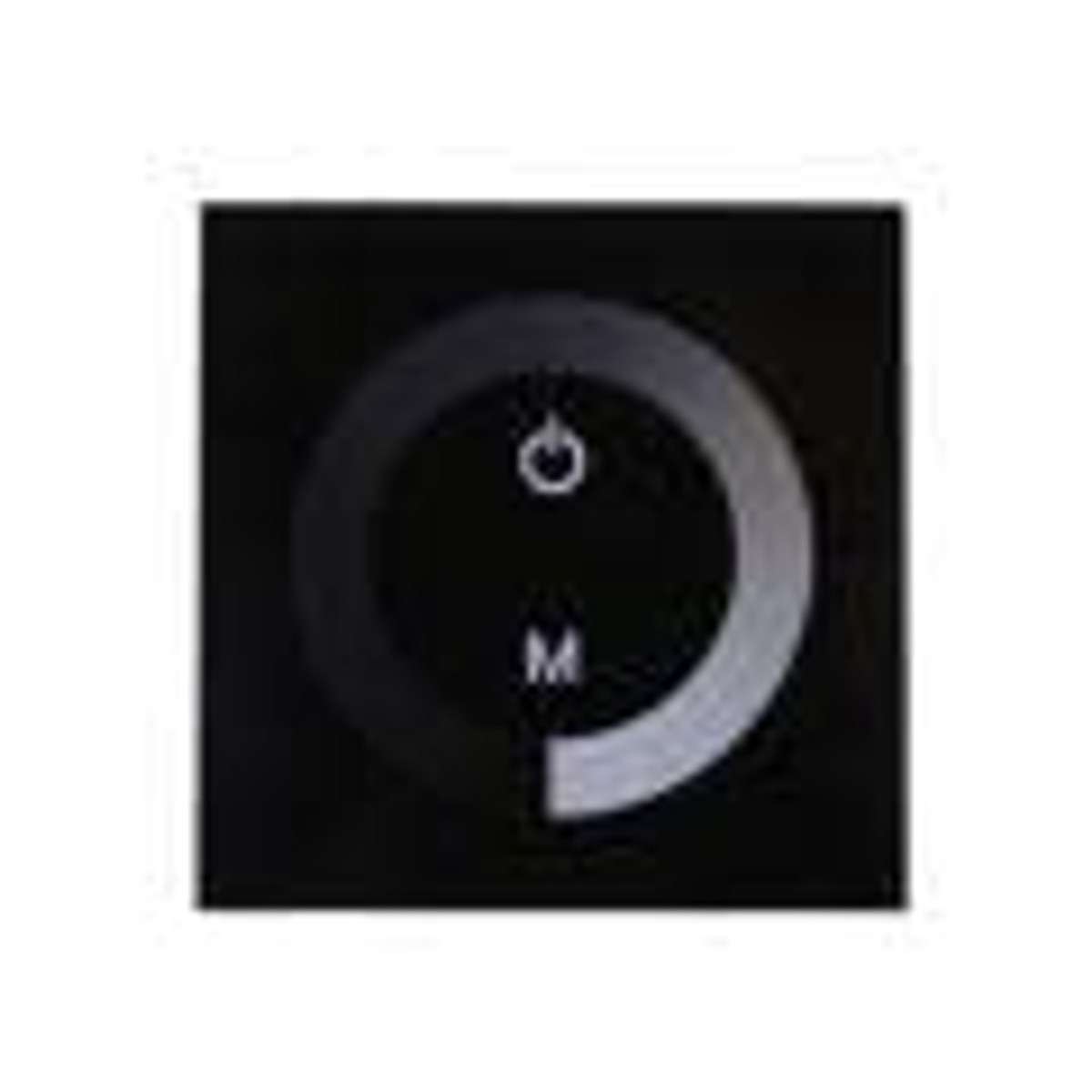 Wall Light, Single Color Touch Panel Dimmer Wall Switch Controller LED Light Strip DC 12V-24V (Black)