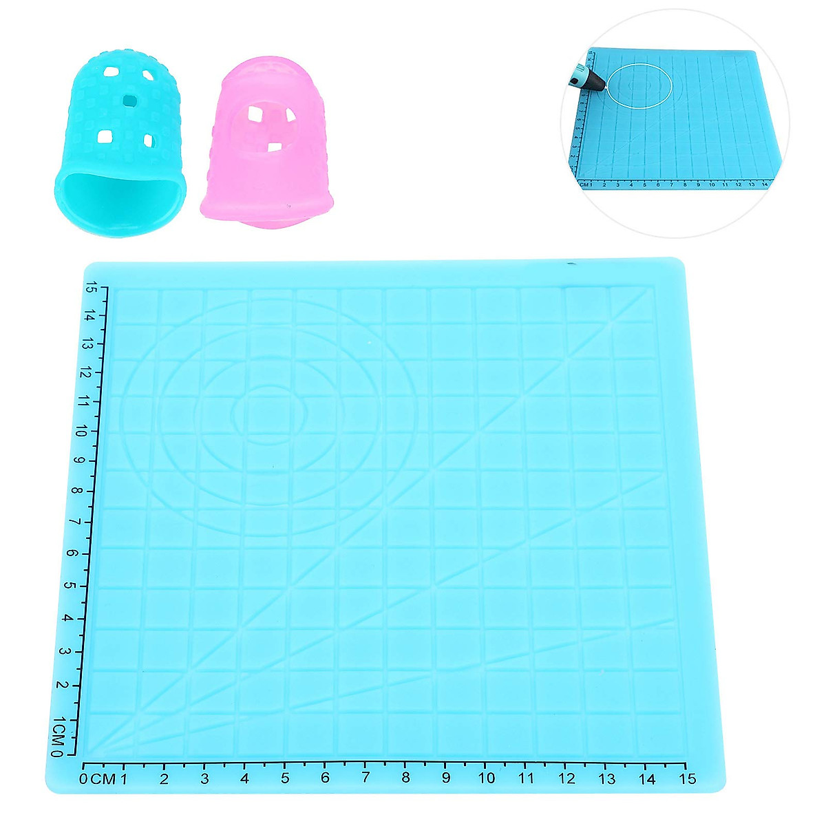 YILUFA Printing Pen Drawing Template Pad Printing Pen Silicone Design Mat Accessory A Type,Material Silicone,6.7 X 6.7 X 0.1in,