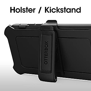 OtterBox iPhone 14 Pro Max (ONLY) Defender Series Case - BLACK , Rugged & Durable, with Port Protection, Includes Holster Clip Kickstand