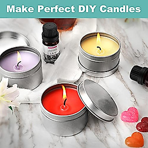 Haccah Complete Candle Making Kit,Candle Making Supplies,DIY Arts and Crafts Kits for Adults,Beginners,Kids Including Wax, Wicks, 6 Kinds of Scents,Dyes,Melting Pot,Candle tins