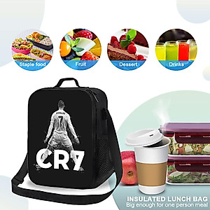 Ronaldo #7 Meal Bag Insulated Lunch Bag Waterproof Reusable Lunch Box Ice Packs For Lunch