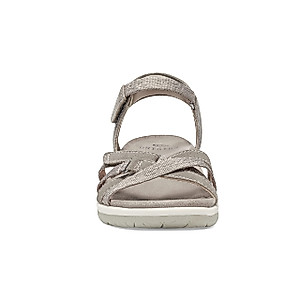 Earth Origins Women’s Sofia Sandals for Casual, Walking and Everyday - Granite - 7.5