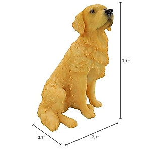 Artgenius Golden Retriever Dog Figurine 5.5 Inches,Dog Collection(Sitting)