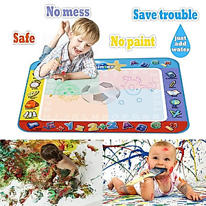 YEEBAY Interactive Whack A Frog Game & Water Doodle Mat, Gifts for Girls Boys Age 2 3 4 5+ Years Old