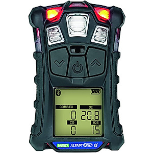 MSA 10179330 ALTAIR 4XR Multi-Gas Detector - (LEL, O2, H2S, CO-H2), Color: Charcoal, Portable Gas Monitor, Durable, Handheld, UL/CSA Approval, Instrument Only