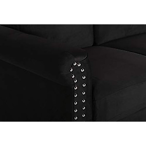 New Classic Furniture Alani Sofa, Black