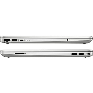 HP Notebook 15 15.6-inch HD Laptop, Intel Celeron N4120 Processor, 8GB DDR4 Memory, 256GB SSD, Webcam, USB Type-C, RJ-45, HDMI, Windows 11 Home, Silver (Renewed)