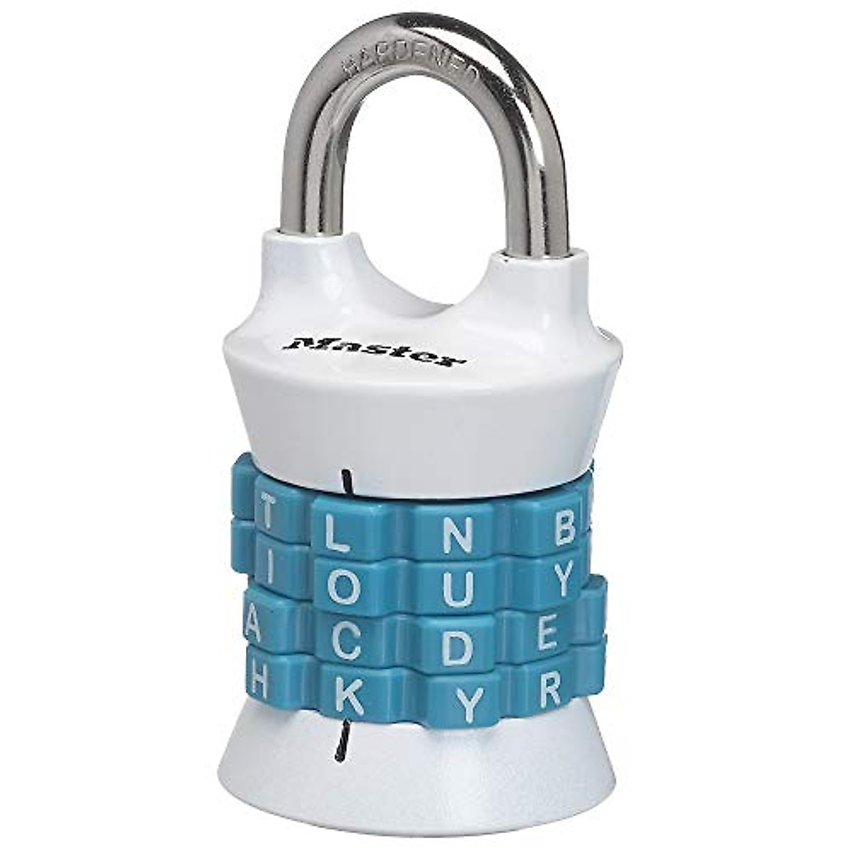 Master Lock Word Combination Lock, Set Your Own Word Lock for Gym and School Lockers, Colors May Vary, 1535DWD