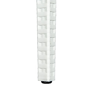 LeisureMod Hickory Weave Indoor Outdoor Patio Dining Side Armchair, Set of 2 (White)