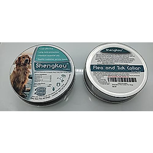 Flea and Tick Collar for Large Dogs - Natural Prevention, Control, and Treatment with Waterproof and Safe Ingredients - Includes Free Comb and 2-Pack (27.5 inches)