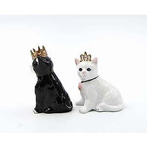 Cosmos Gifts 21031 Prince and Princess Cat Salt and Pepper Shaker