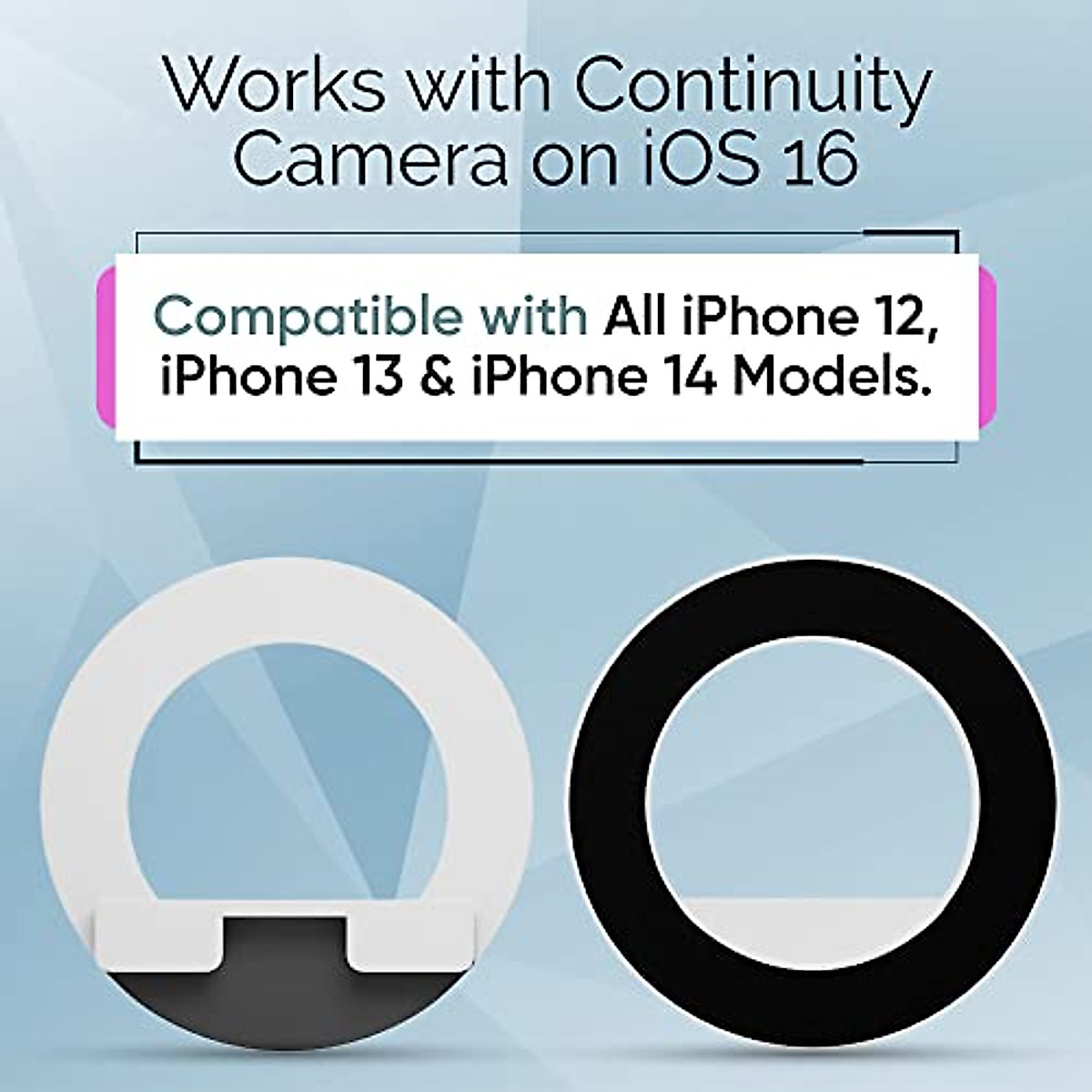 Capstone Continuity Camera Mount for MacBook Laptops | Works with iPhone 12, 13 & 14 Using iOS 16 | for Mac OS Ventura or Later