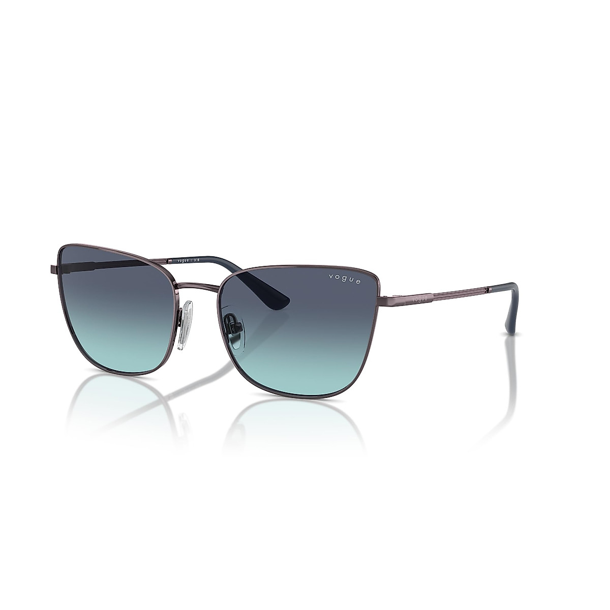 Vogue Eyewear VO4308S Sunglasses, Light Violet/Azure Gradient Dark Blue, 56 mm