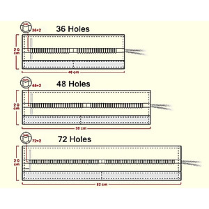 LELEBEAR Handmade 36/48/72 Slots Canvas Pencil Wrap Roll up Pen Holder Case for for Student Artist Drawing Coloring Organizer Stationery (StarSky, 36 Slots)