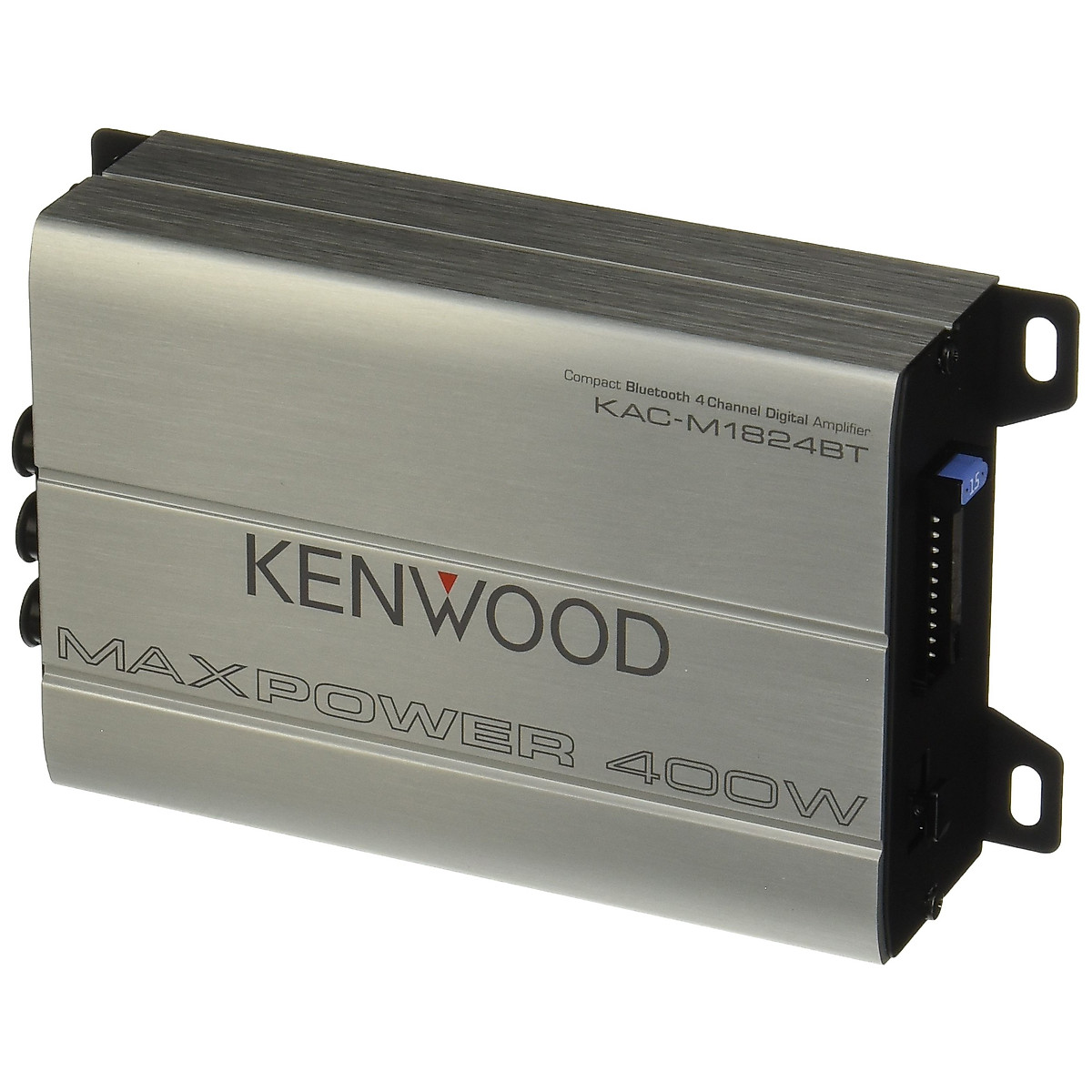Kenwood 1177524 Compact Automotive/Marine Amplifier Class D Kac-M1824BT, 180W RMS, 400W PMPO, 4 Channel