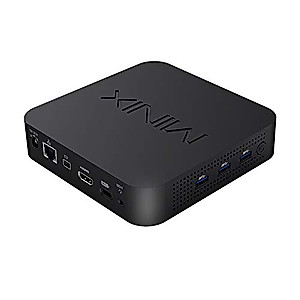 MINIX NEO J50C-4 Max, 8GB/240GB Intel Pentium Silver Mini PC with Windows 11 Pro (64-bit) [Dual-Band Wi-Fi/Gigabit Ethernet/4K @ 60Hz/Triple Display/USB-C/Auto Power On/Vesa Mount]