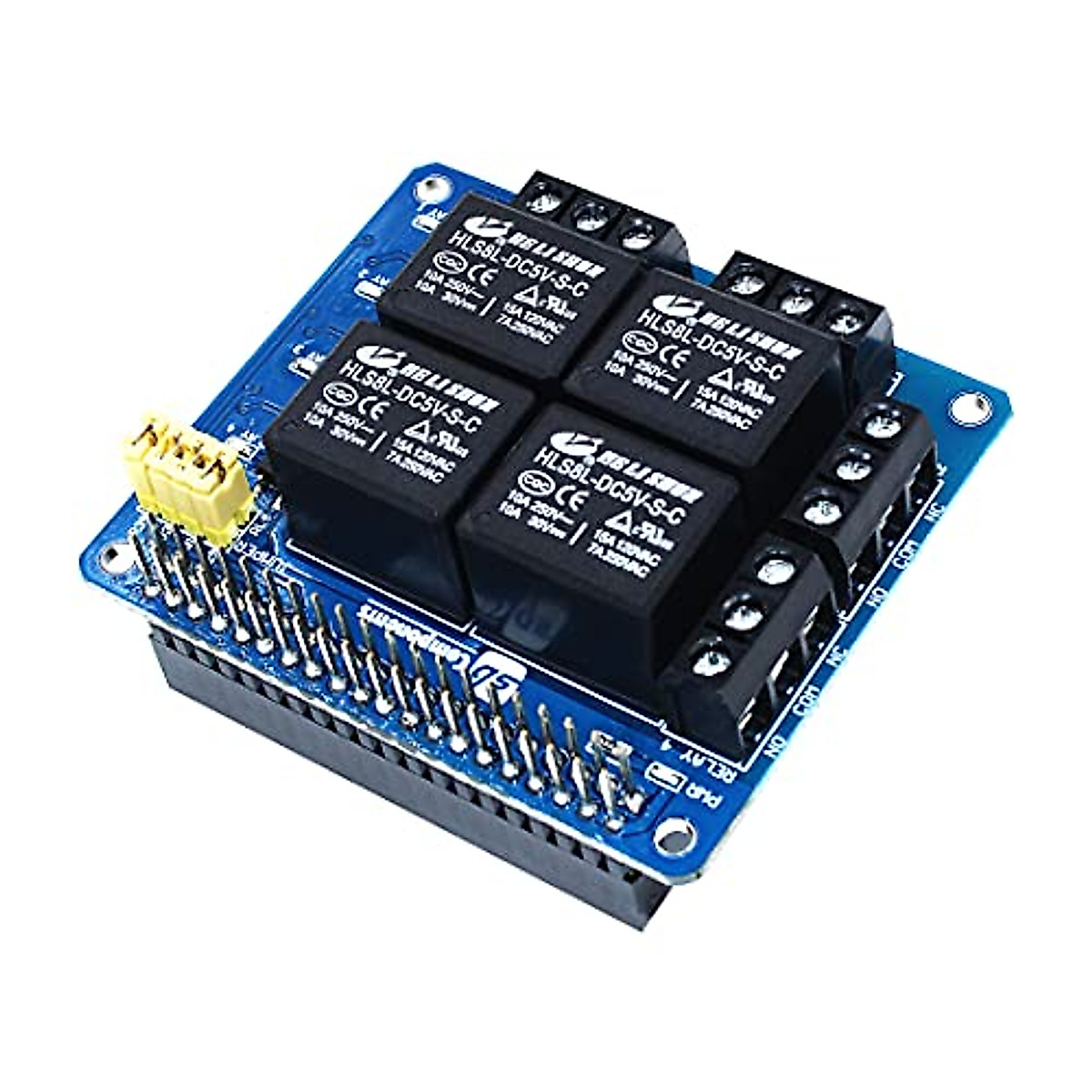 PiRelay EXPANSION BOARD FOR RASPBERRY PI Raspberry Pi A+/B+/2B/3B/3B+ Loads up to 240VAC/7A,125VDC/10A by SB Components