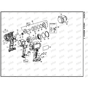 1/2'' N866410 N880093 N851276 N415875 NA039663 hog ring replacement anvil assembly Fits Dewalt Black & Decker impact wrenDCF900, DCF899 DCF899B DCF899M1 DCF899P1 DCF899P2 DCF899HB DCF899HP type 4.