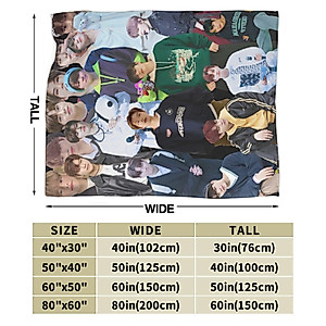 Stray Kids Seungmin Blanket Soft and Warm Lightweight Fluffy Throws Blankets Rug Carpet Gift for Beach Yoga Bedroom Living Room Decoration Sofa Camping Trip Dorm Decor All Season