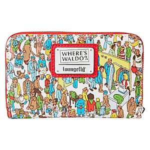 Where's Waldo Allover Print Zip Around Wallet