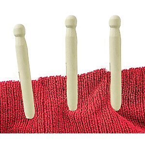 Home-X Peg Clothespins for Hanging Laundry, Decor, or Arts and Crafts (Pack of 24)