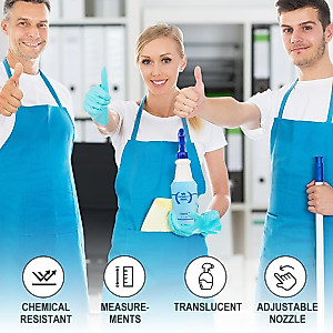 Bealee Plastic Spray Bottle, Empty Spray Bottles (2 Pack 24 Oz), All-Purpose Sprayer for Cleaning Solutions, Bleach Spray, Planting, BBQ, Mist & Stream Water Spraying Bottle with Adjustable Nozzle