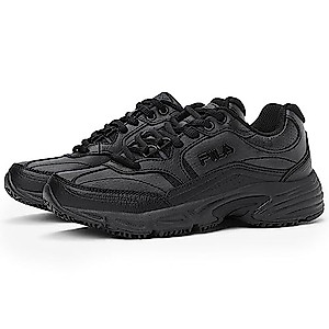 Fila Women's Memory Workshift Cross-Training Shoe,Black/Black/Black,8.5 M US