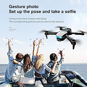 S85 Pro Rc Mini Drone, 4k Profesional HD Dual Camera Fpv Drones with Three-Sided Infrared Obstacle Avoidance Rc Helicopter Quadcopter, Headless Mode and One Key Start and Track