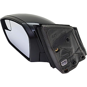 Kool Vue Mirror Compatible with Ford Escape 2017-2018 Driver Side Power Manual Folding Non-Heated with BSG Textured Black
