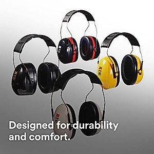 3M Peltor H6AV Optime 95 Over the Head Noise Reduction Earmuff, Hearing Protection, Ear Protectors, NRR 21dB, Ideal for Machine Shops and Power Tools, Beige