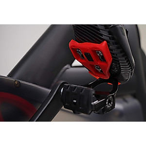BV Bike Cleats Compatible with Look Delta and Peloton Bike - Adjustable 9 Degree Float System for Ultimate Stability and Power Transfer - Durable Red Metal Cleats for Road and Indoor Cycling Shoes