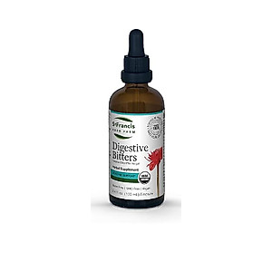 St. Francis Herb Farm - Digestive Bitters 100ml - Herbal Supplements - Organic, Non GMO, Vegan, Gluten Free, Dairy Free