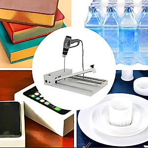 Commercial Bag Sealers, Manual Heat Sealer Machine for Plastic Bags, Shrink Wrap Bag Sealers with 1500W Heat Gun,530W-110V