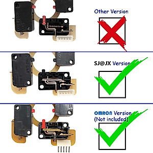 SJ@JX Arcade LED Joystick SANWA Style Fight Game Joystick LED Stick Retro Joy Circular Octagonal Limiter for Retro Pie Raspberry Pi MAME JAMMA