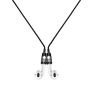 Lawonda AirPod Carrying Straps, Gifts for Mom, Magnetic Wireless Bluetooth AirPods Holder Earphones Anti-Lost Neck Connector Strap Necklace Chain String for Apple Airpods Generation 1/2/ Pro 1 Black