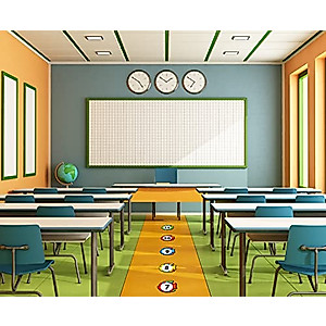 WhatSign 36Pcs Number Spot Markers Stickers Line up Spots for Classroom Floor Number Stickers Classroom Line up Spot Dots Floor Decals for Back to School Kindergarten Preschool Elementary Classroom