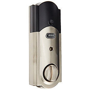 SCHLAGE BE479AA V CAM 619 Satin Nickel Sense Smart Deadbolt with Camelot Trim