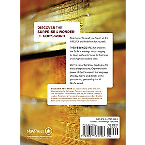 The Message//REMIX (Softcover, Wood): The Bible in Contemporary Language