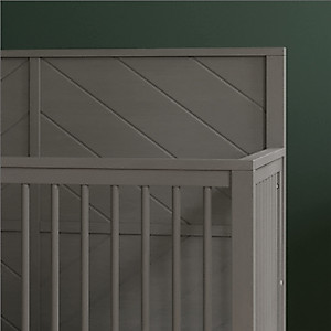 Child Craft Surrey Hill 4-in-1 Convertible Crib, Baby Crib Converts to Day Bed, Toddler Bed and Full Size Bed, 3 Adjustable Mattress Positions, Non-Toxic, Baby Safe Finish (Toasted Chestnut)