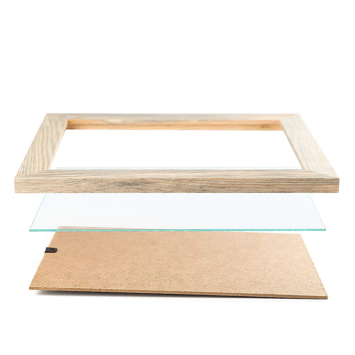 WOOD SIDE ORBIS 8.5 x 11 Wooden Unfinished Picture Frames - Set of 2 for Diploma Documents and Certificates Wall Mount and Tabletop - Natural Photo Frame