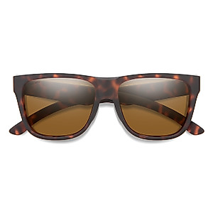 SMITH Lowdown 2 Sunglasses – Performance Sports Active Sunglasses For Running or Everyday Wear – For Men & Women – Matte Tortoise + Brown ChromaPop