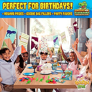 IPIDIPI TOYS Water Growing Dinosaur Toys for Kids - 30 Pack Dinosaur Party Favors for Kids, Goodie Bag Stuffers, Piñata Stuffers, School Prize Box Toys for Boys, Growing Animals in Water