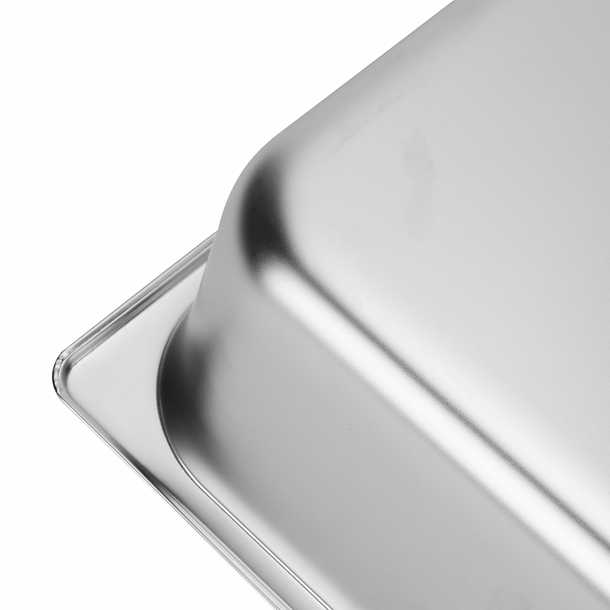 SENJEOK 4 Pack 1/2 Hotel Pans, 4 Inch Deep Steam Table Pan Half Size, 201 Stainless Steel Restaurant Pan, Anti Jam Steam Pan for Buffet Event Catering Supplies