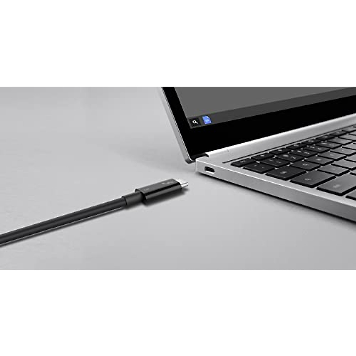 Belkin Thunderbolt 3 Cable (USB-C to USB-C) - USB C Cable For MacBook Air, Galaxy, Apple TV & More, Fast Charging Up To 100W, Made For USB-C, Thunderbolt 3 devices & 5K/Ultra HD - 1.6ft/0.5m - Black