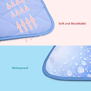 Topwon Quilted Changing Pad Waterproof, Crib Mattress Pad Liner,Comfy and Soft Foldable Mattresses 23'' x 31'' Protection for Kids, Adults, Elderly | Liquid, Urine, Accidents (Pack of 1)